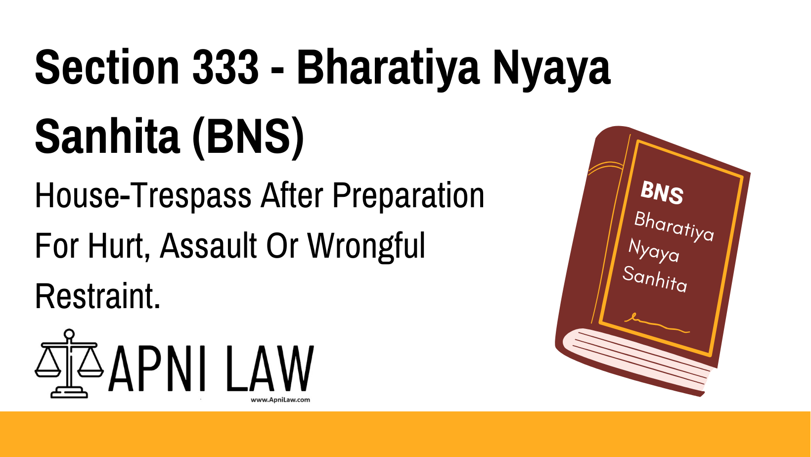 Section 333 - Bharatiya Nyaya Sanhita (BNS) - House-Trespass After ...